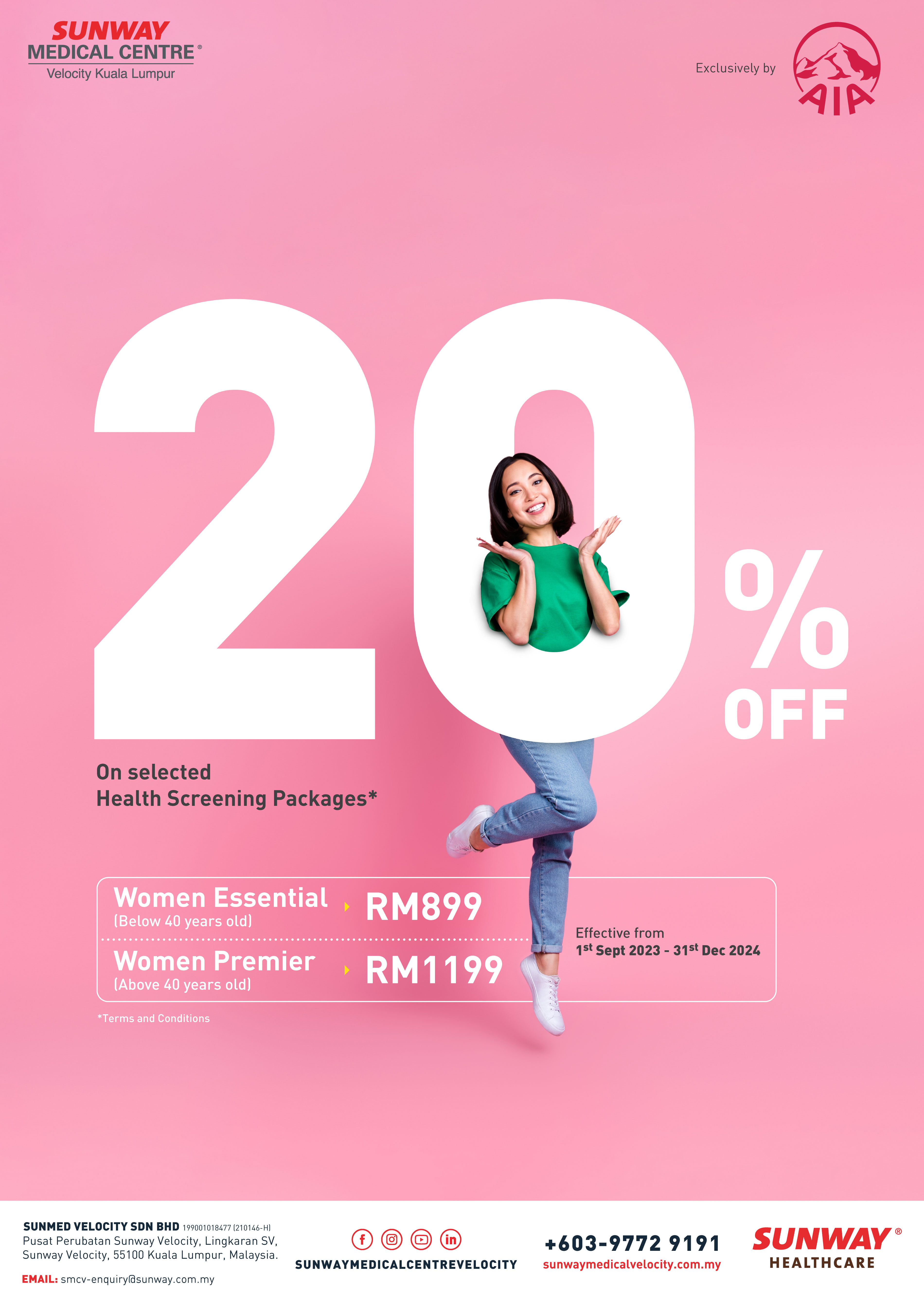 AIA Promo: 20% Off selected Health Screening Packages